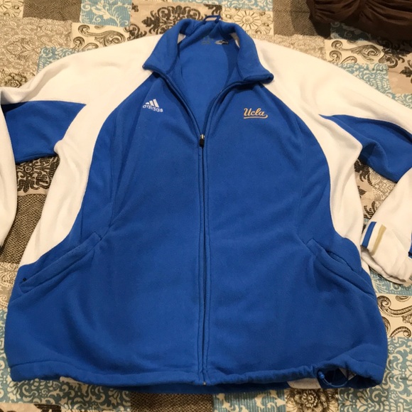 adidas | Jackets & Coats | Adidas Ucla Zipper Jacket Bluewhite Size L ...